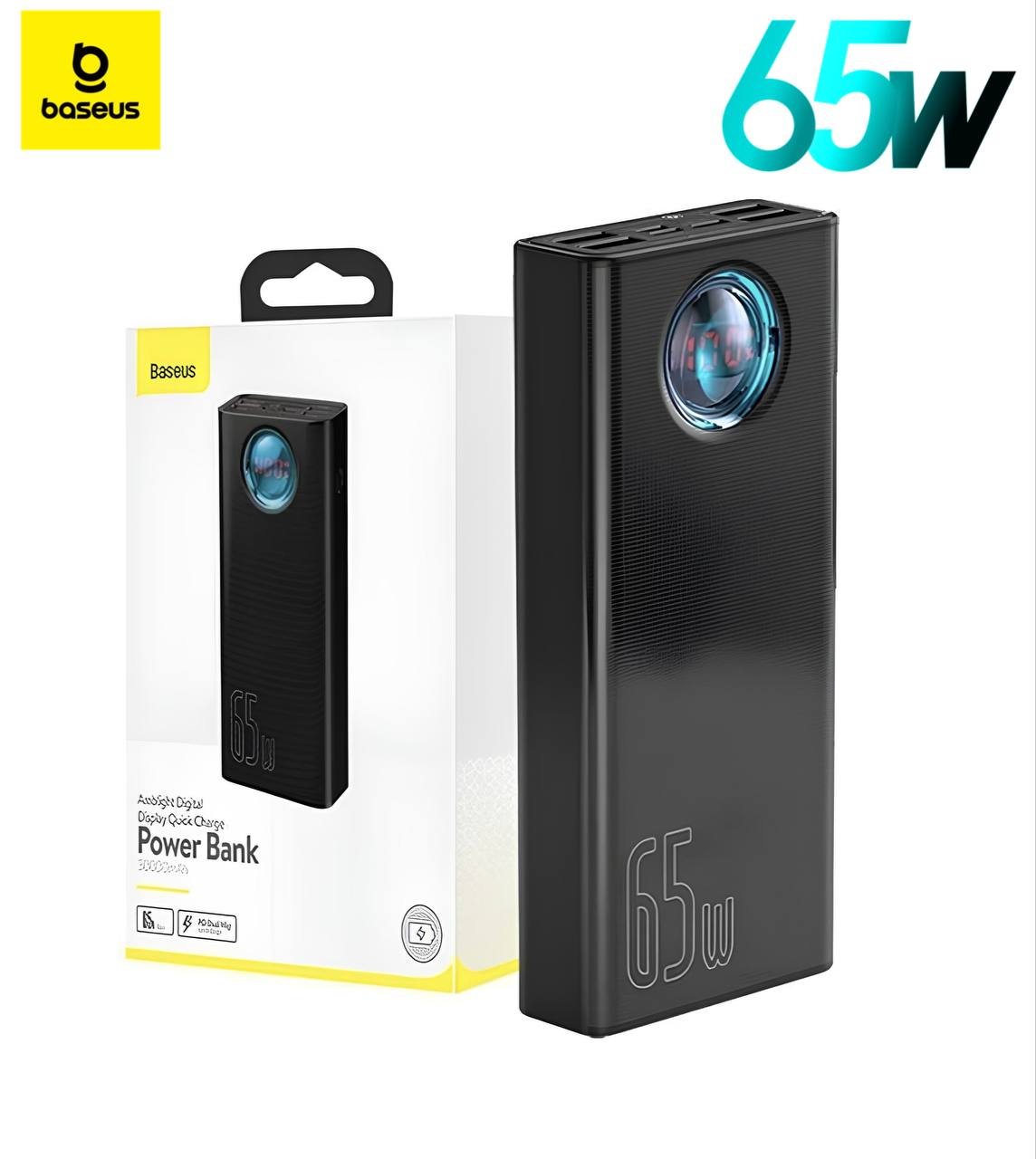 Power Bank 30.000mAh avec Charge Rapide 65W - Media-shopping.ma
