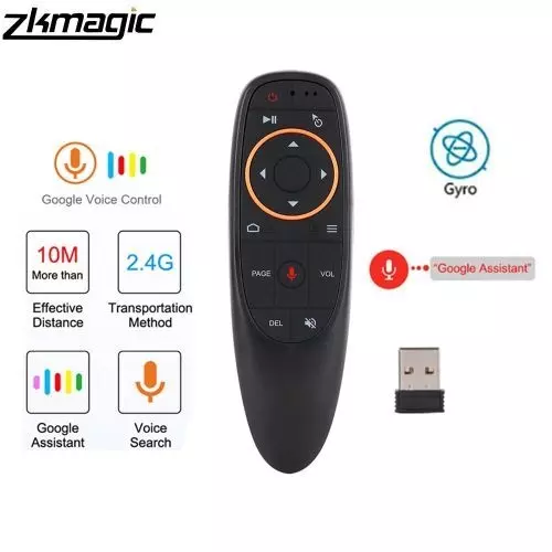G10 Voice Remote Control 2.4G Wireless Air Mouse Microphone Gyroscope ...